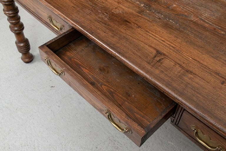 Antique Oak Sideboard/Table For Sale at 1stDibs