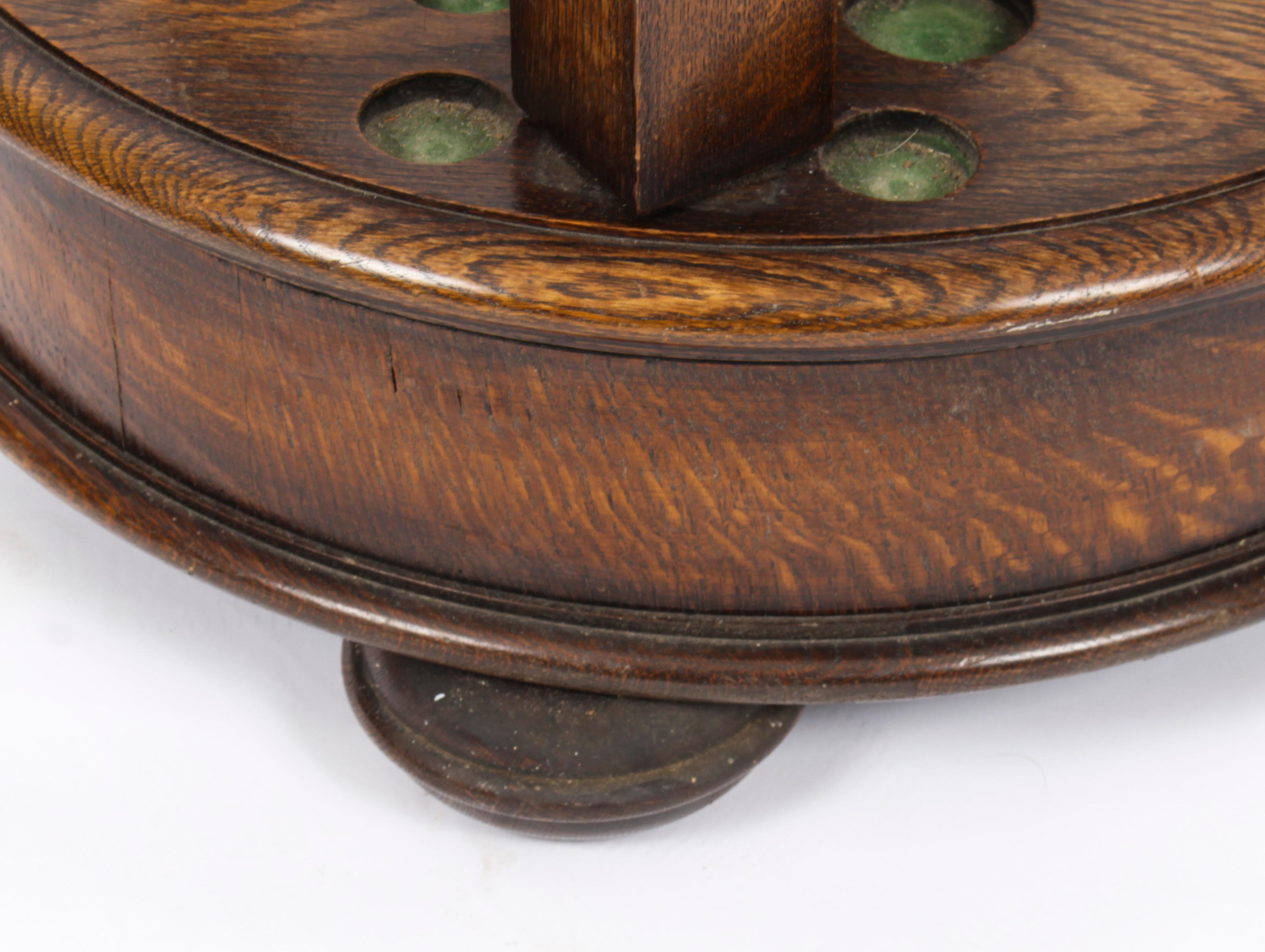 Antique Oak Snooker Scoreboard with Revolving Cue Stand 19th Century at ...