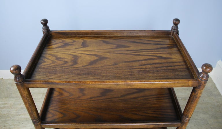 Antique Oak Three-Tiered Trolley at 1stDibs