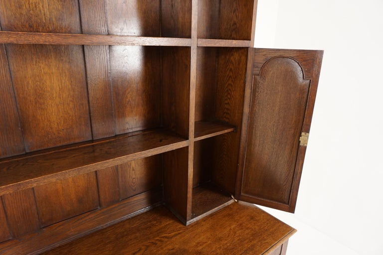 Oak Welsh Dresser Buffet and Hutch, Antique Furniture, Scotland, 1910 ...