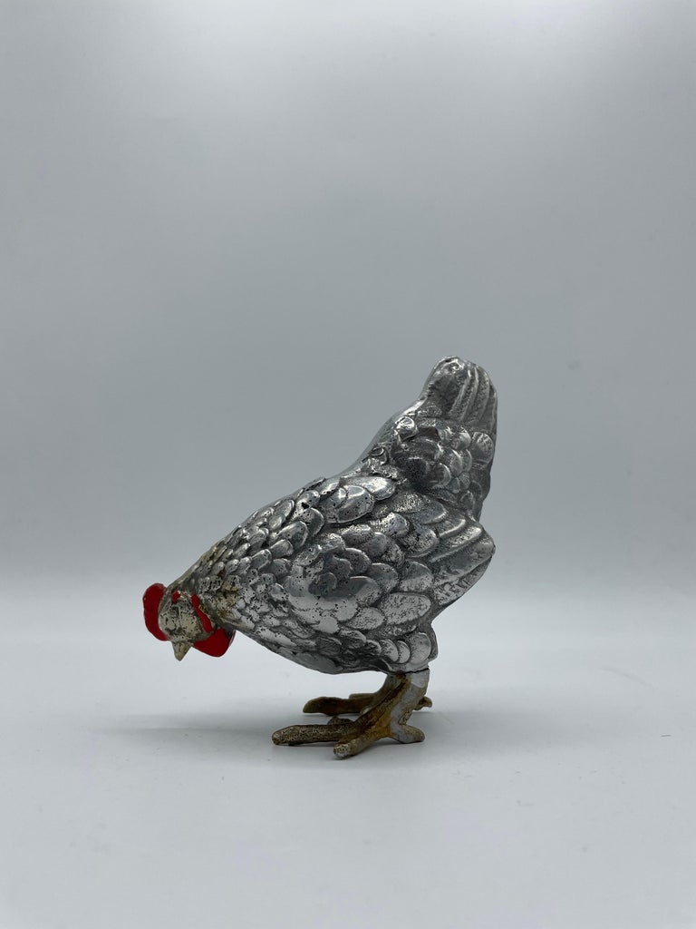 Antique Object Two Roosters with Iron, 1960s For Sale at 1stDibs