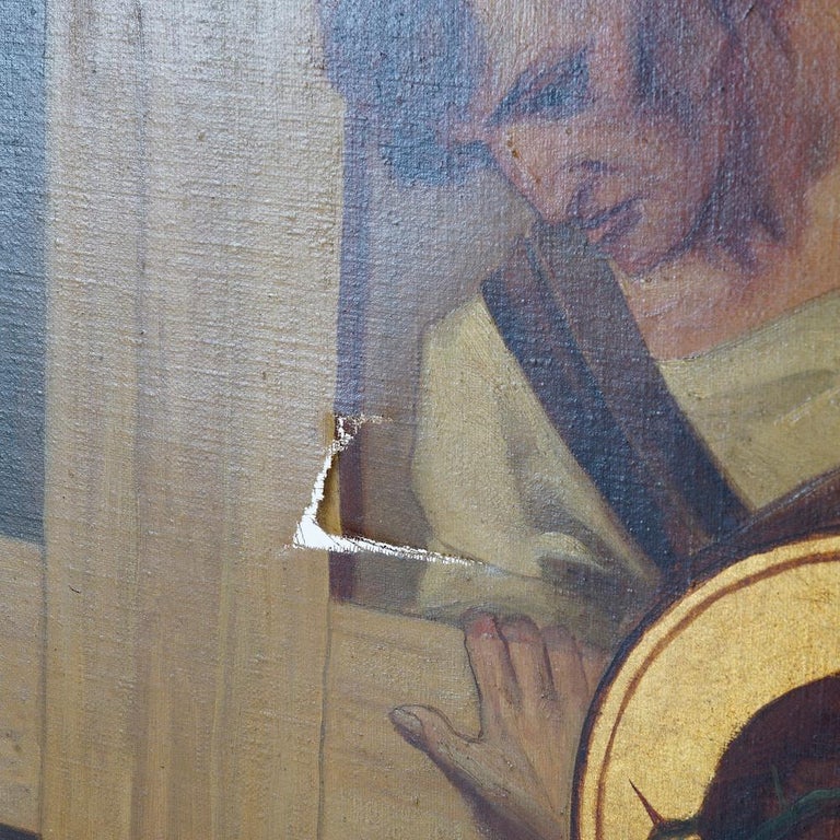 Antique Oil on Canvas Painting, Stations of the Cross, by Wynand ...