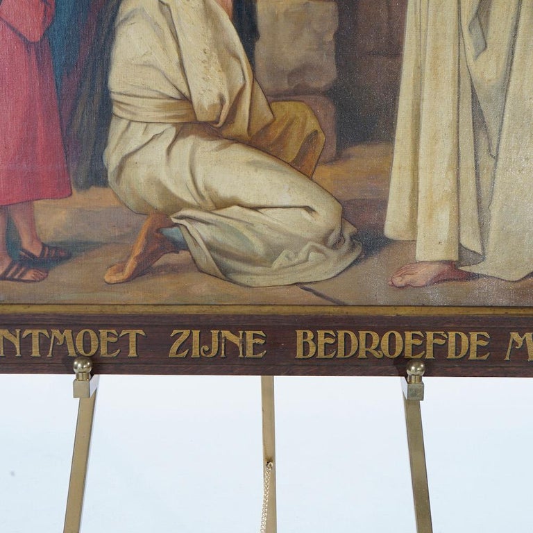 Antique Oil on Canvas Painting, Stations of the Cross, by Wynand ...