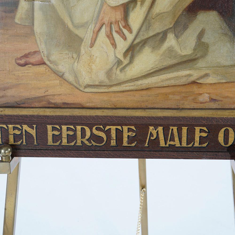 Antique Oil on Canvas Painting, Stations of the Cross, by Wynand ...
