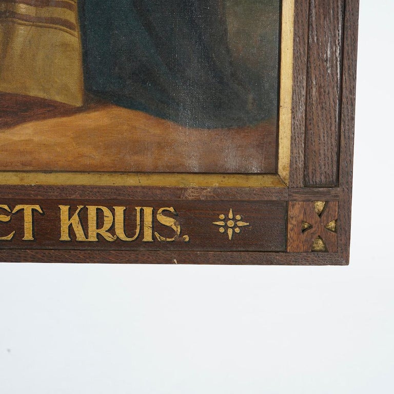 Antique Oil on Canvas Painting, Stations of the Cross, by Wynand ...