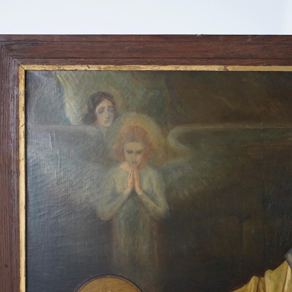 Antique Oil On Canvas Painting, Stations Of The Cross, by Wynand ...