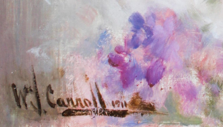 Antique Oil on Canvas Portrait Painting by William Joseph Carroll Dated ...