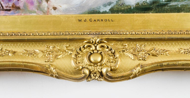 Antique Oil on Canvas Portrait Painting by William Joseph Carroll Dated ...