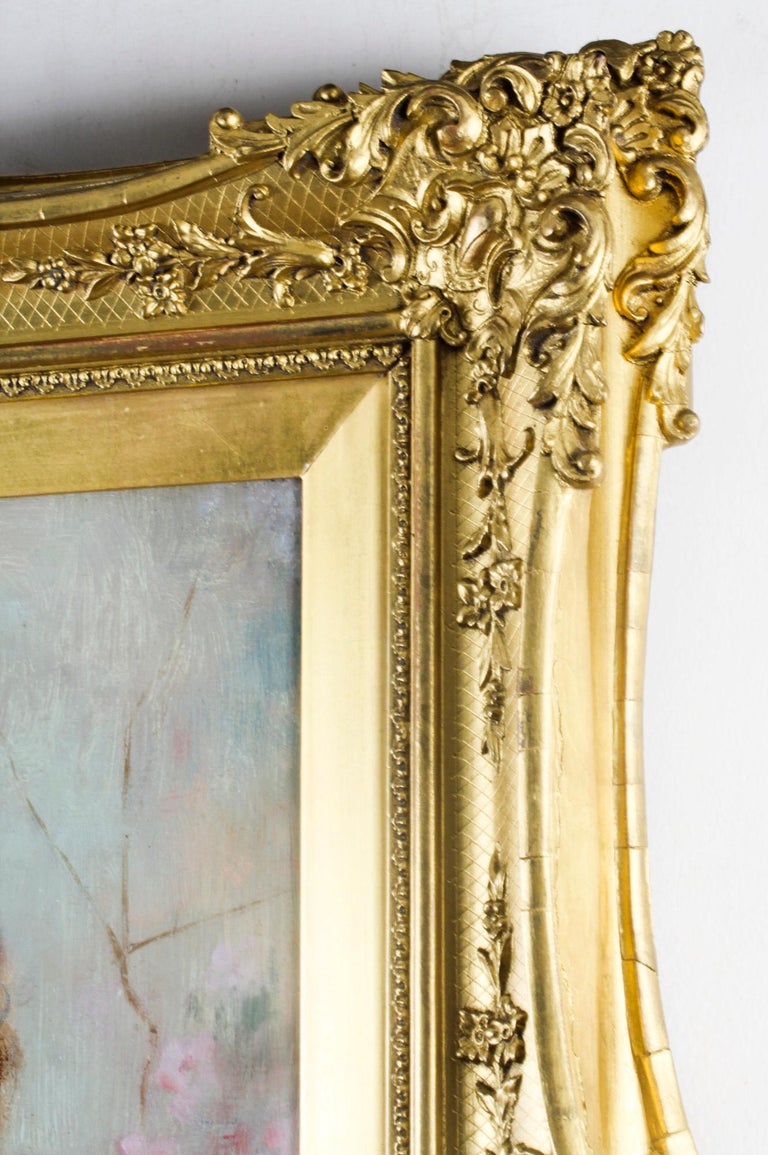 Antique Oil on Canvas Portrait Painting by William Joseph Carroll Dated ...