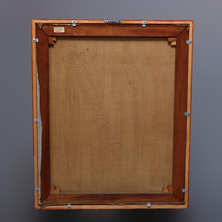 Antique Oil on Canvas Portrait Painting of Baron Signed Walz and Dated ...