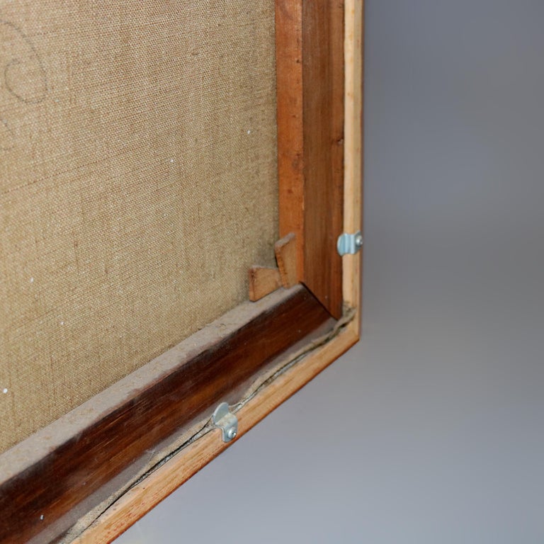 Antique Oil on Canvas Portrait Painting of Baron Signed Walz and Dated ...