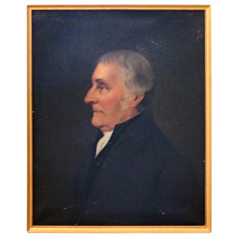 Antique Oil on Canvas Portrait Painting of Baron Signed Walz and Dated ...