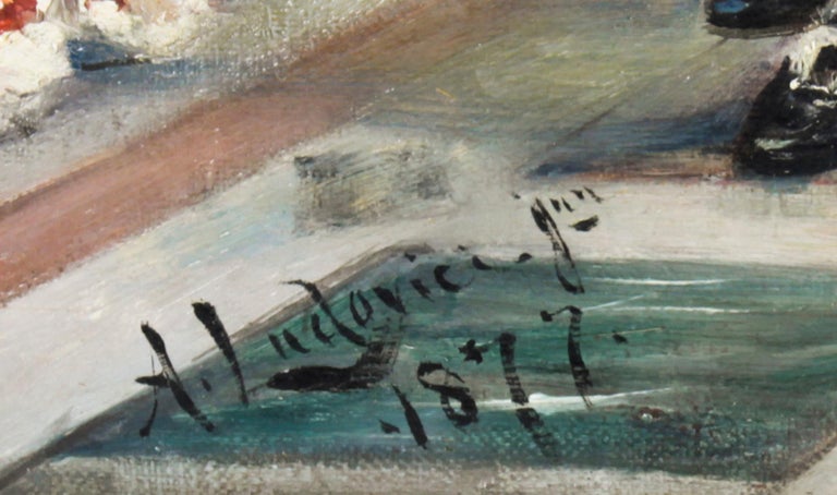 Antique Oil Painting by Albert Ludovici Jnr 'The Get Together' Dated ...
