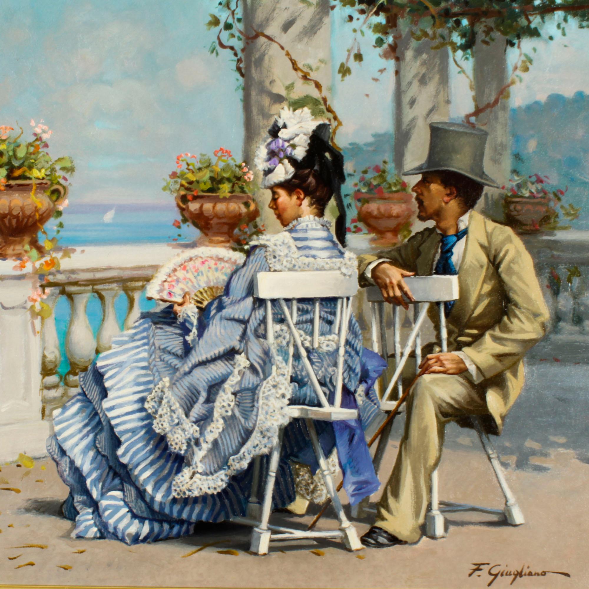 Vintage Oil Painting by Francesco Alfano Giugliano, Late 20th Century ...