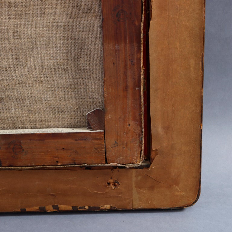 Antique Oil Painting, Impressionist Portrait of a Lady by Adolfo ...