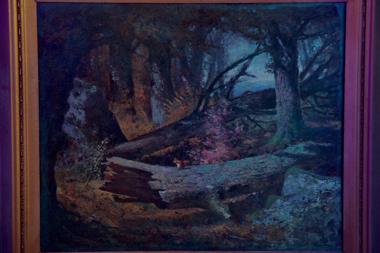 Antique Oil Painting of Squirrel by Frederick Batcheller For Sale at ...