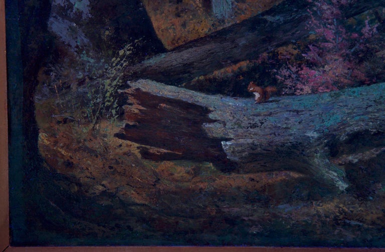 Antique Oil Painting of Squirrel by Frederick Batcheller For Sale at ...