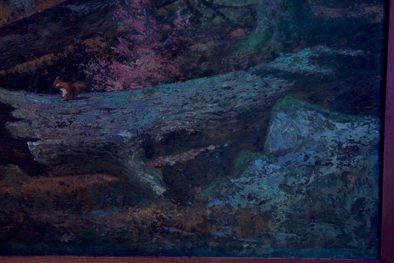 Antique Oil Painting of Squirrel by Frederick Batcheller For Sale at ...