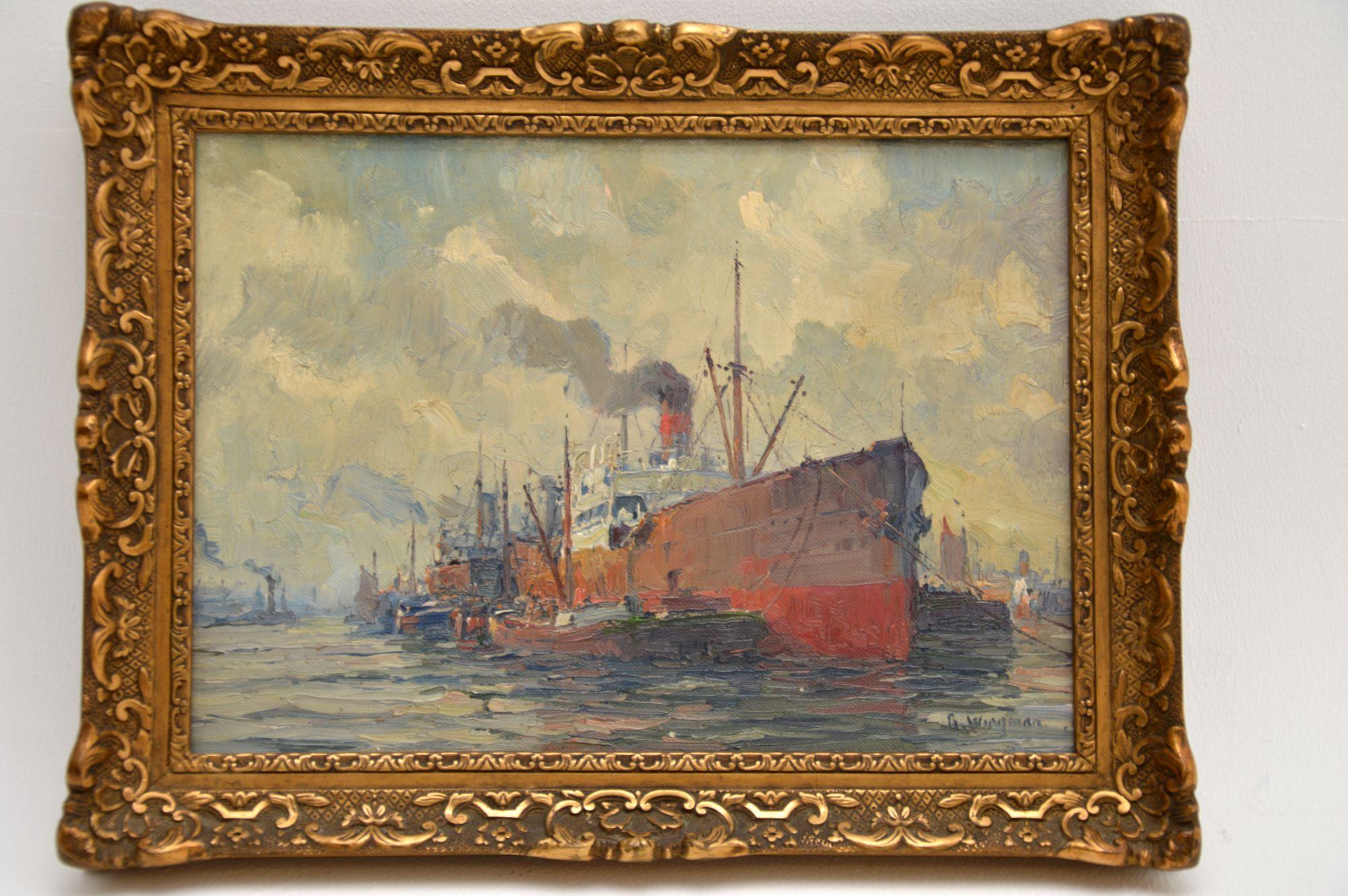 Antique Oil Painting on Canvass by Gerard Wiegman (1875-1964) at 1stDibs