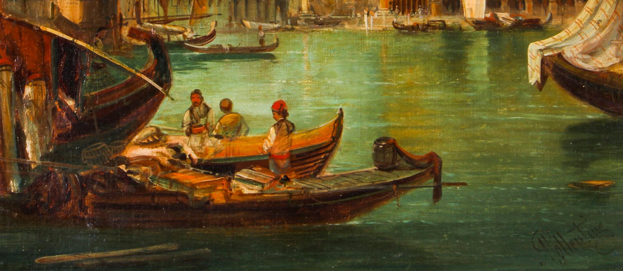 Antique Oil Painting The Doge's Palace Alfred Pollentine 19th Century ...