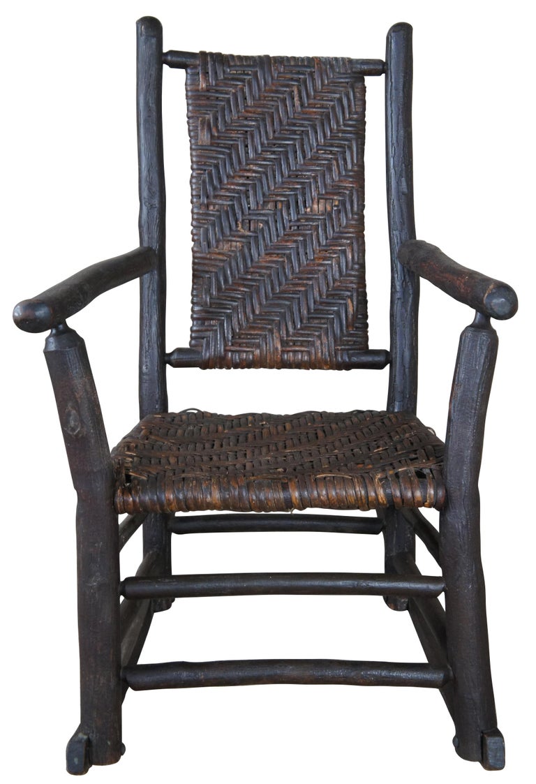 Antique Old Hickory Furniture Rocking Arm Chair No. 21 Rocker ...