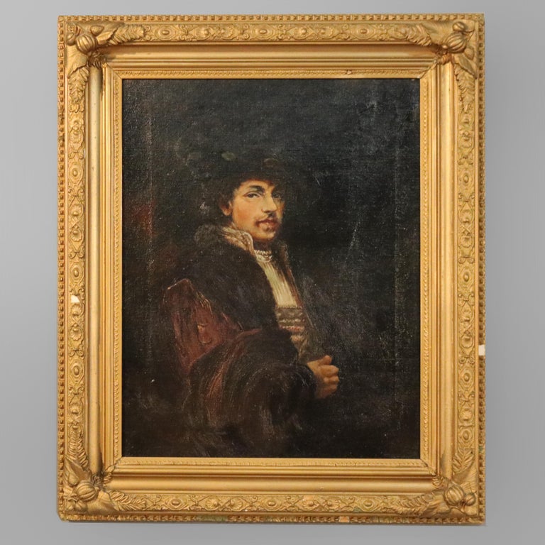 Antique Old Master Copy Oil Painting, Portrait of a Spaniard, Late 19th ...