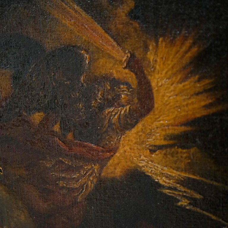 Antique Old Master Copy Painting of the Ascension of Jesus Christ, 19th ...