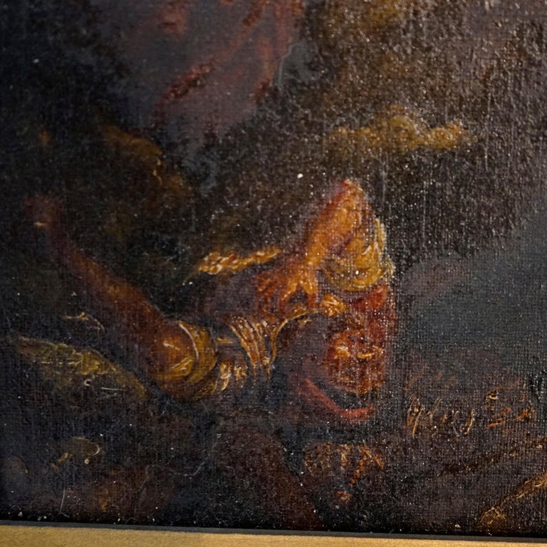 Antique Old Master Copy Painting of the Ascension of Jesus Christ, 19th ...