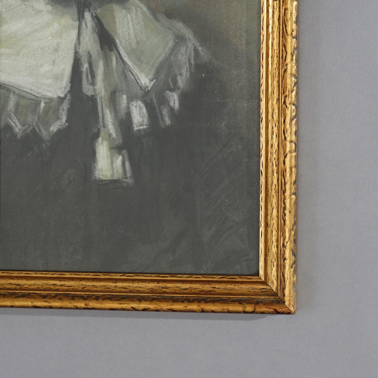 Antique Old Master Pastel Portrait Painting of Edward Siebert, circa ...