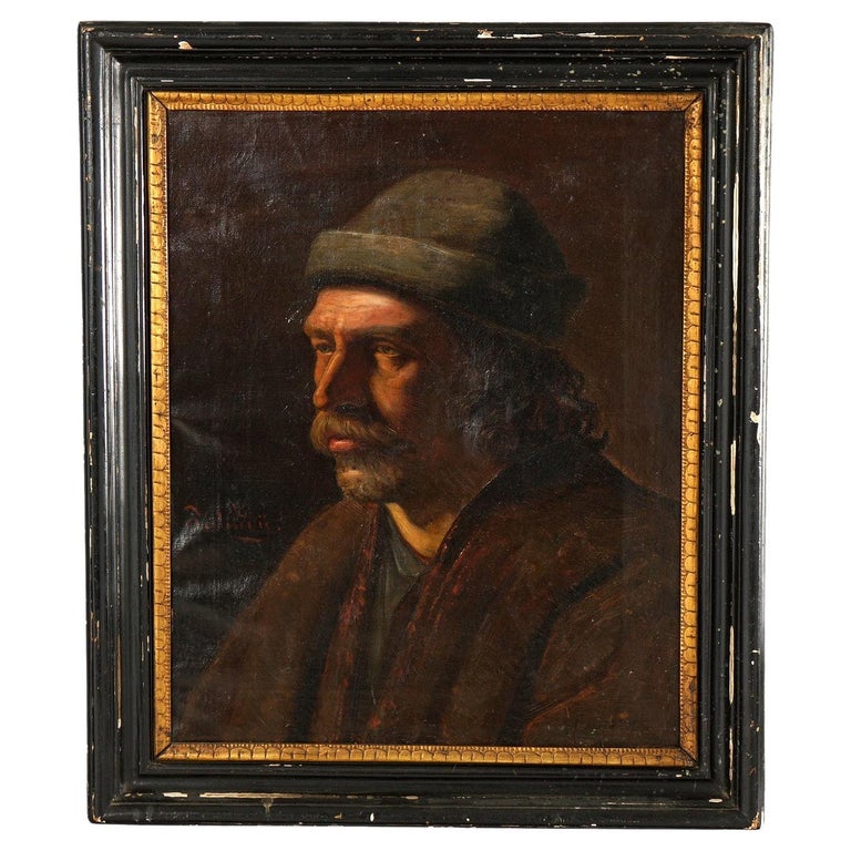 Antique Old Master Portrait Painting, Artist Signed, 18th -19th C For ...