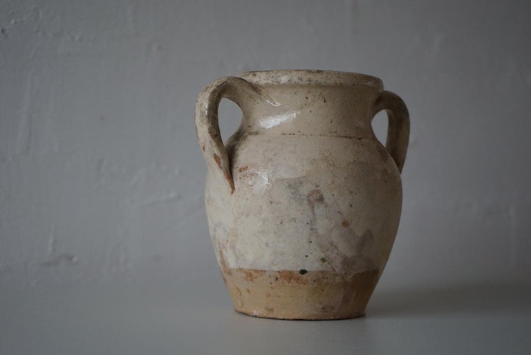 Antique Old Pottery Small Pot Primitive Vese Object For Sale at 1stDibs