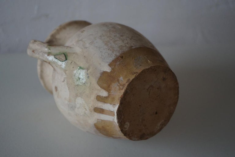 Antique Old Pottery Small Pot Primitive Vese Object For Sale at 1stDibs