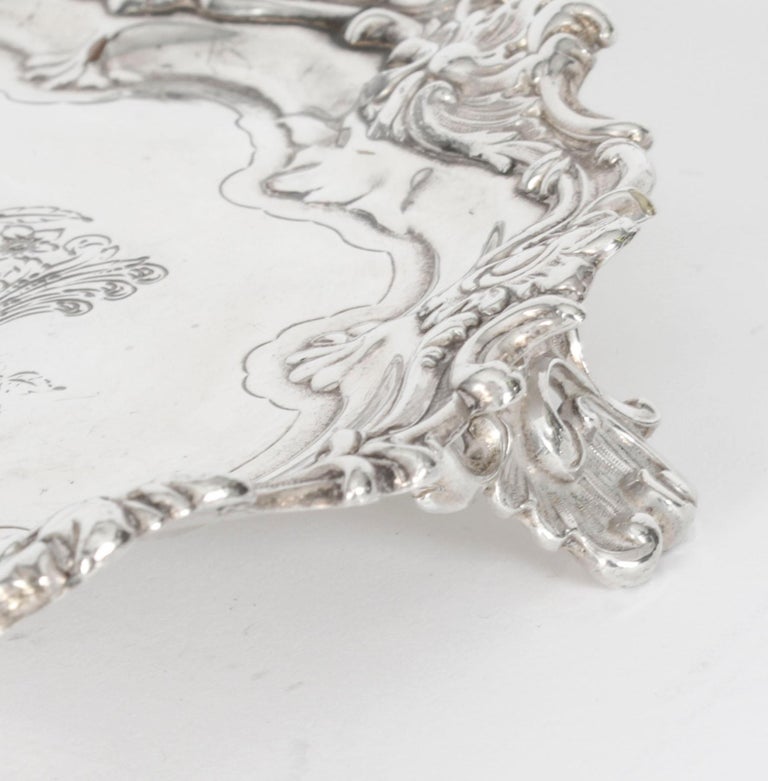Antique Old Shefield Silver Plated Salver by Smith, Tate, Nicholson ...