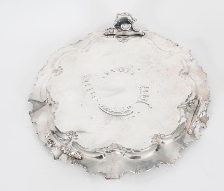 Antique Old Shefield Silver Plated Salver by Smith, Tate, Nicholson ...