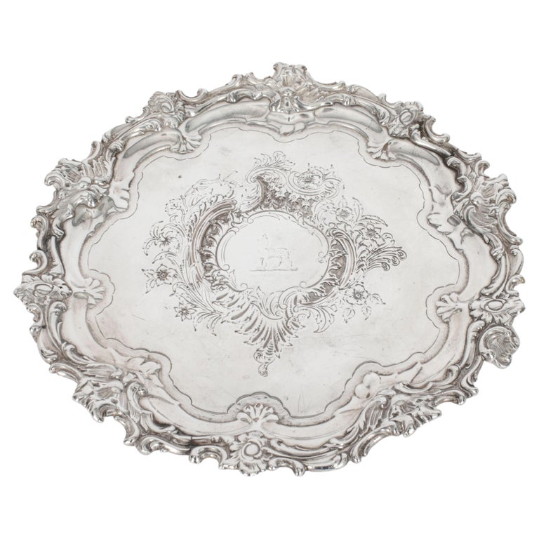 Antique Old Shefield Silver Plated Salver by Smith, Tate, Nicholson ...