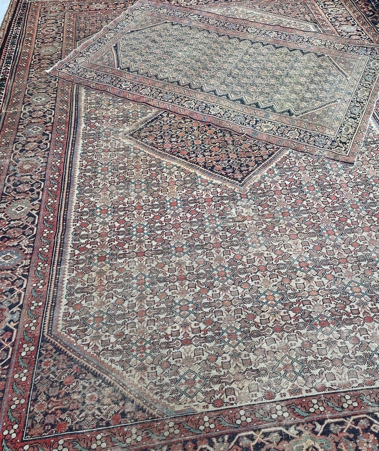 Antique Old-World Beauty Rug in Soft Eggshell Beige, circa 1910's For ...