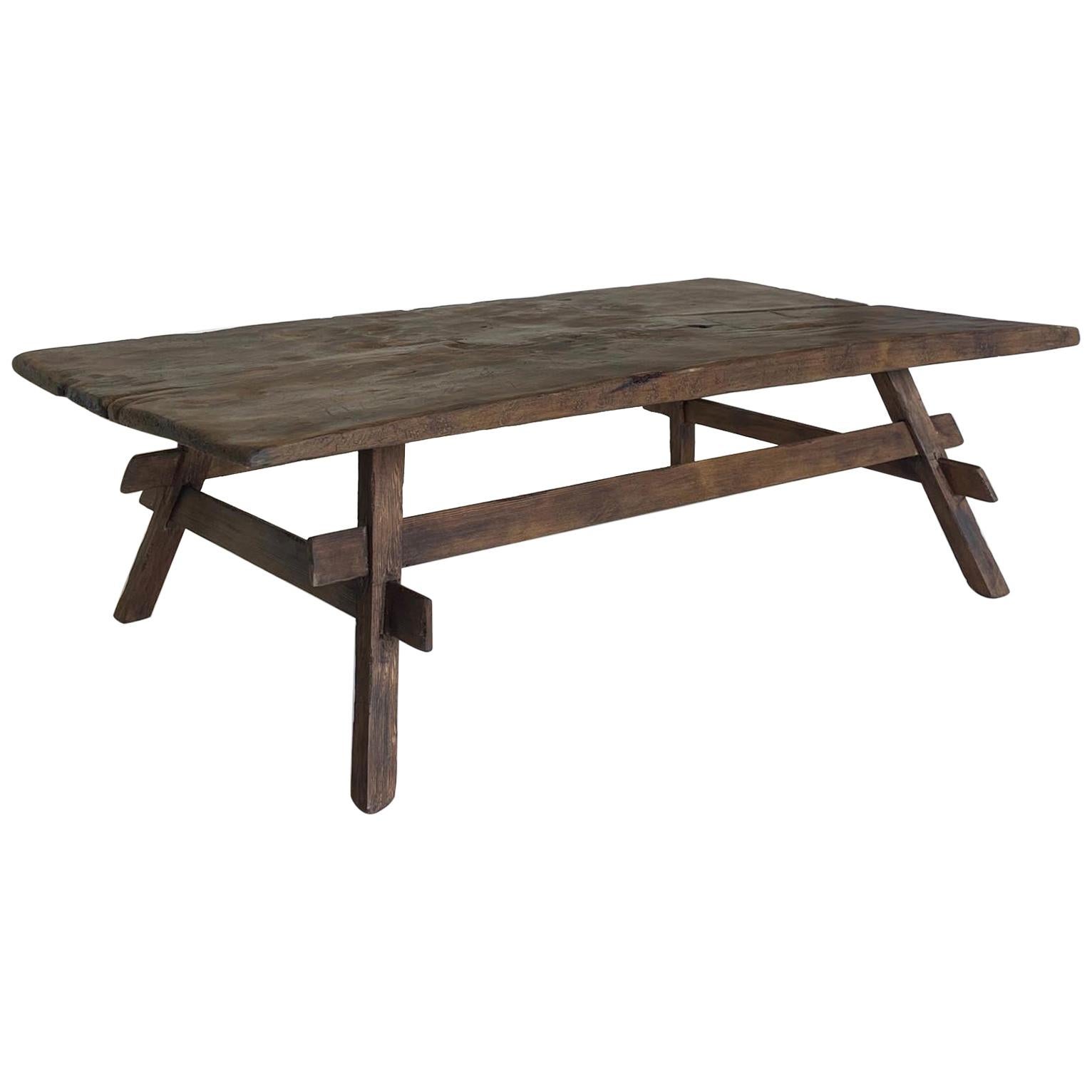 Antique One Wide Board Coffee Table at 1stDibs