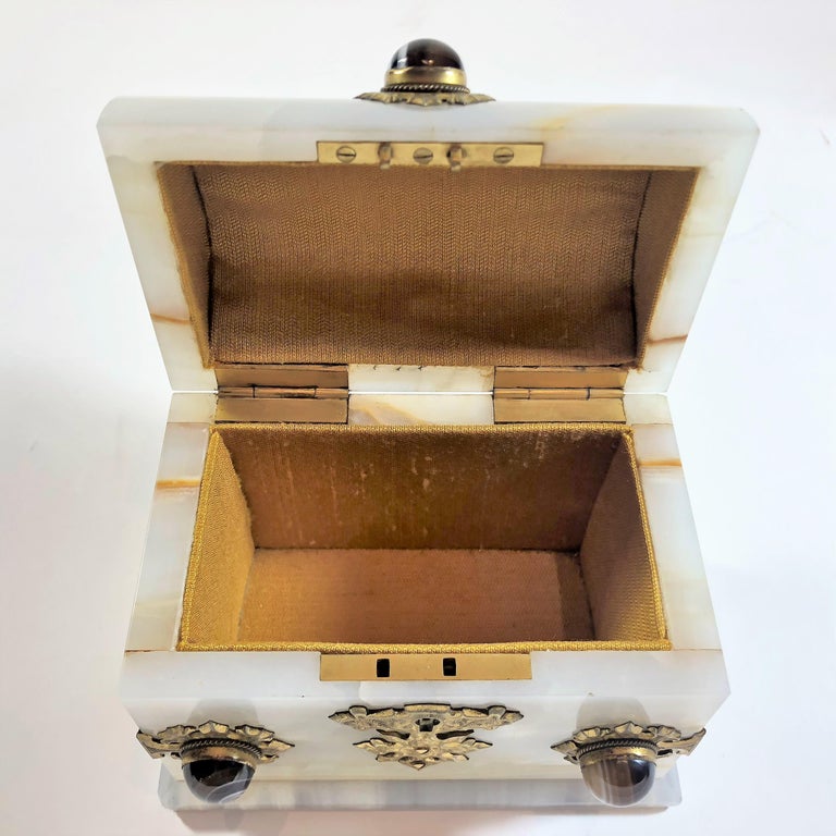 Antique Onyx and Scottish Agate Jewel Box at 1stDibs