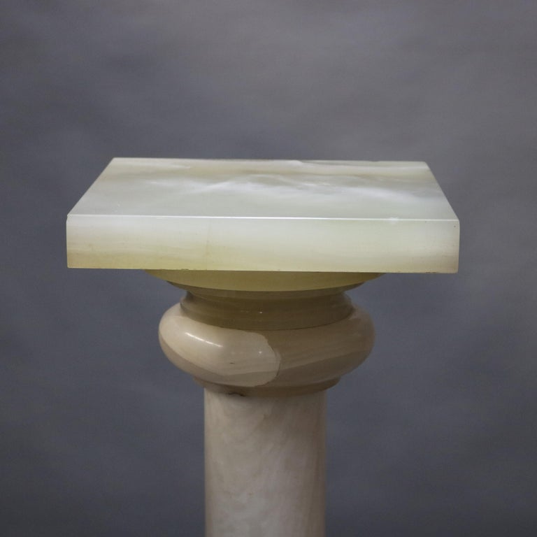 Antique Onyx Doric Column Form Sculpture Display Pedestal, circa 1900 ...