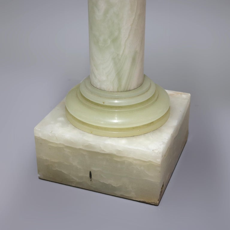 Antique Onyx Doric Column Form Sculpture Display Pedestal, circa 1900 ...