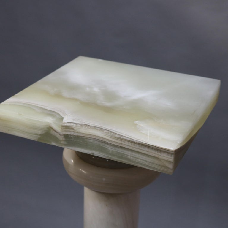 Antique Onyx Doric Column Form Sculpture Display Pedestal, circa 1900 ...