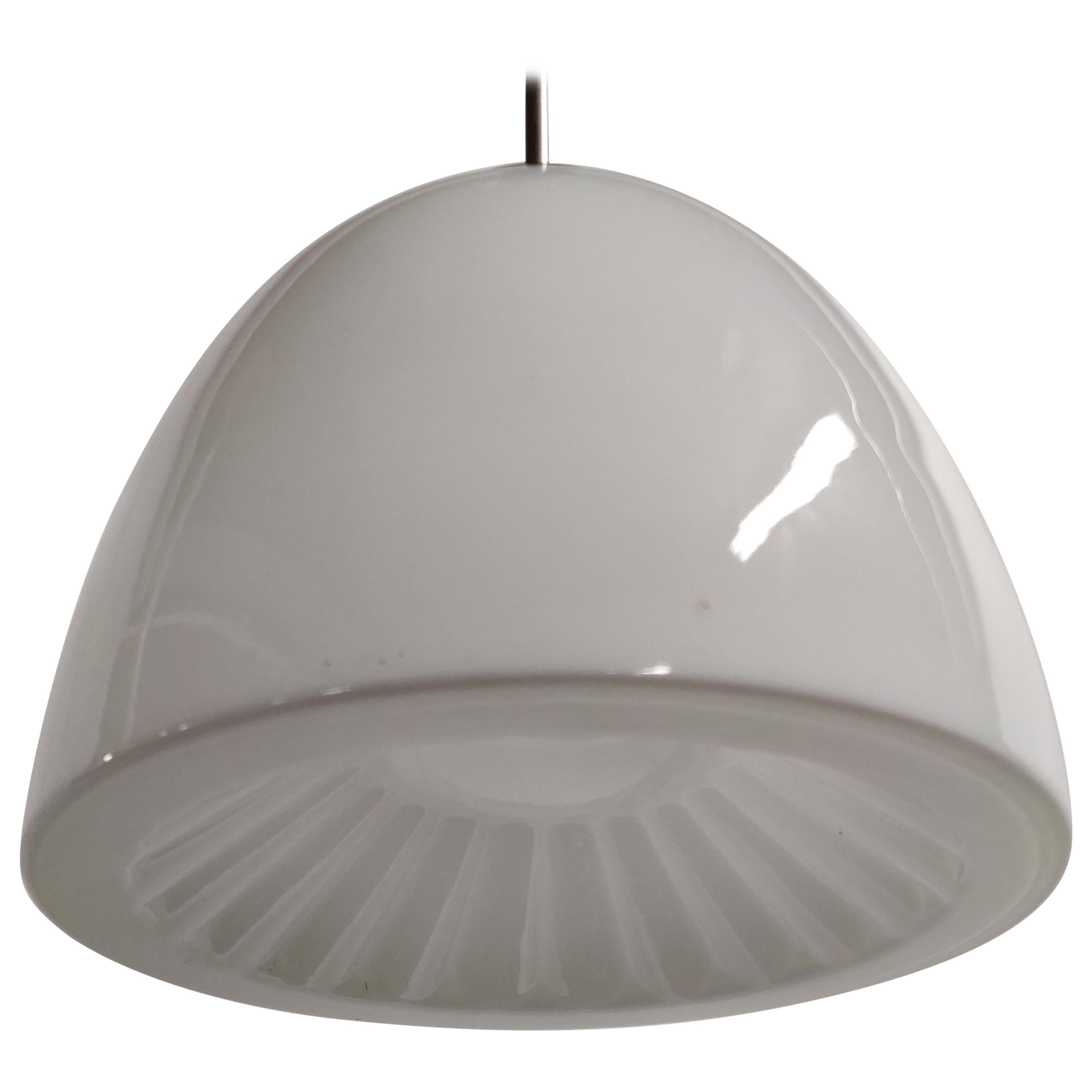 Antique Opaline Pendant Light, 1930s For Sale at 1stDibs