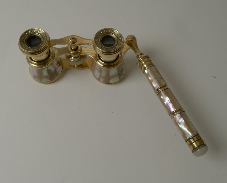 Antique Opera Glasses, Mother of Pearl C.1900, Signed, Iris, Paris at ...