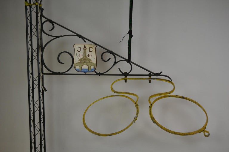 Antique Optician's Trade Sign, Belgium, Early 20th Century at 1stDibs