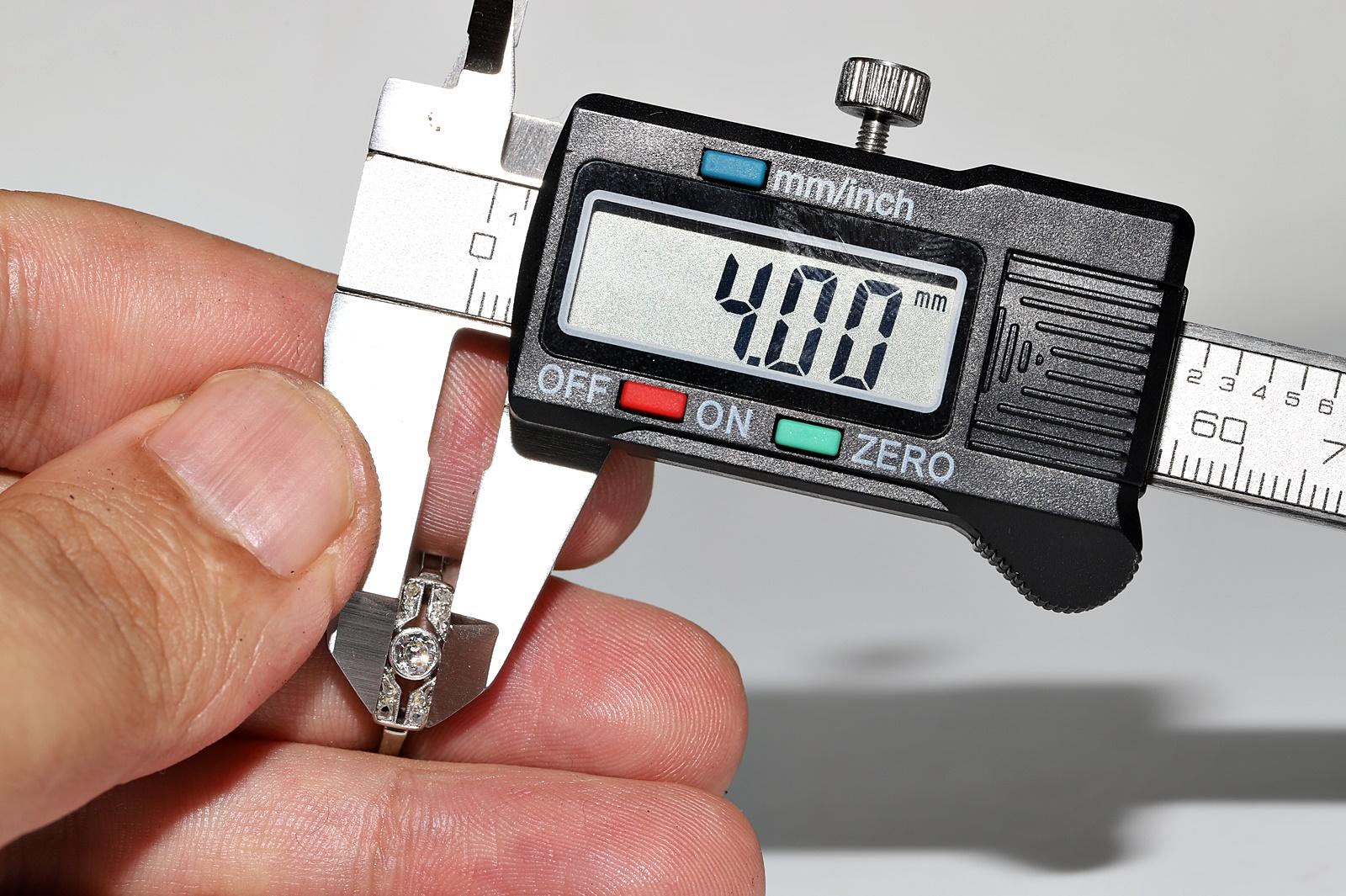 Antique Original Art Deco Circa 1920s 18k Gold Natural Diamond ...