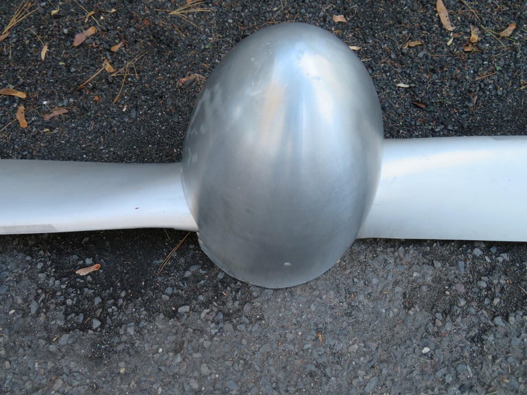 Antique Original Midcentury Metal Airplane Propellor with Nosecone For ...