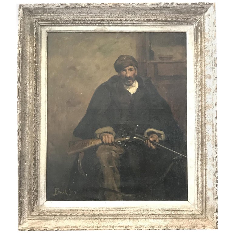 Antique Original Oil Painting by Listed French Artist Joseph Bail at ...