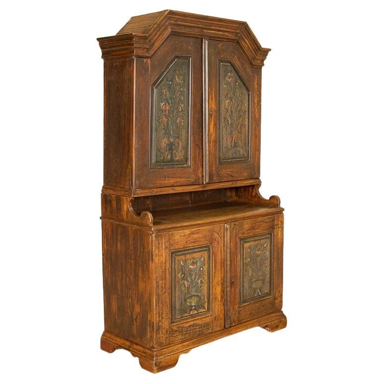 Antique English Bamboo Cabinet with Original Decorative Lacquer at 1stDibs