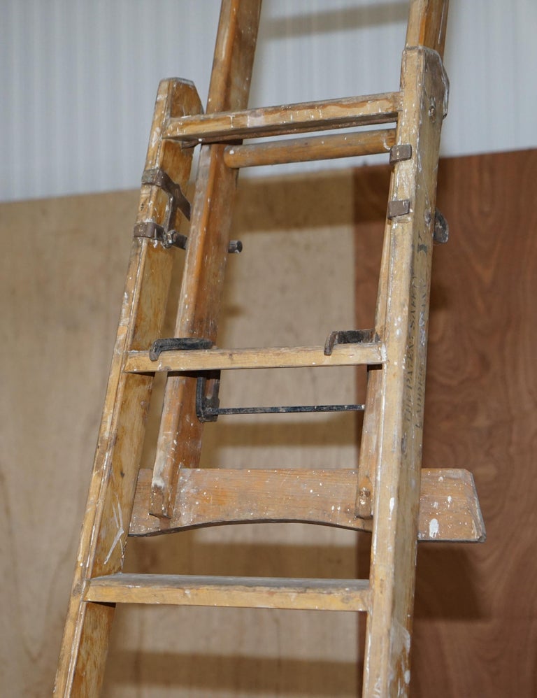Antique Original Painted "the Patient Safety Ladder Company" Decorators ...