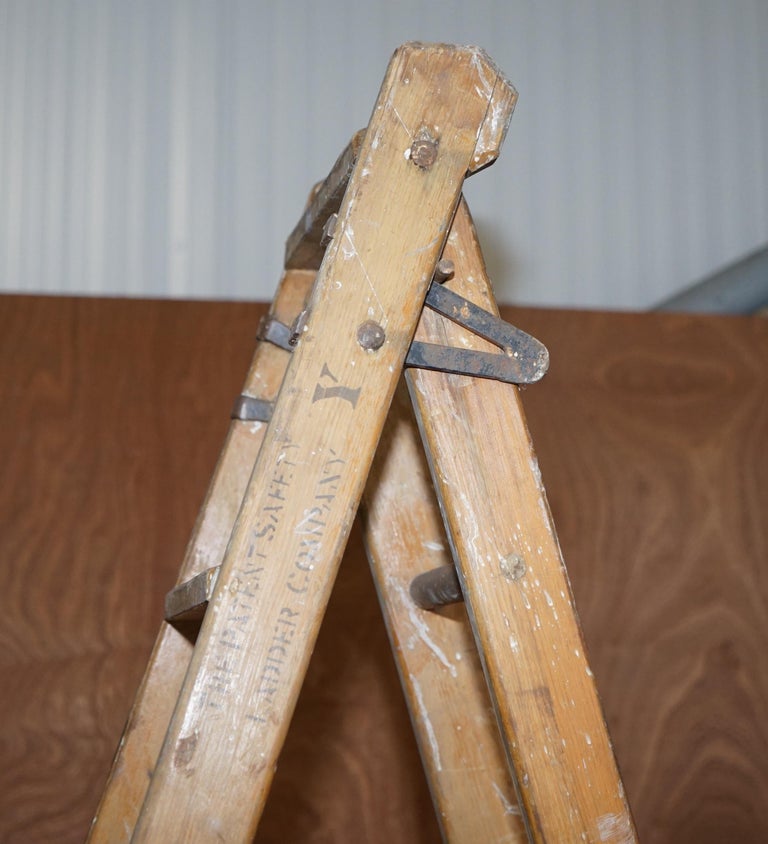 Antique Original Painted "the Patient Safety Ladder Company" Decorators ...